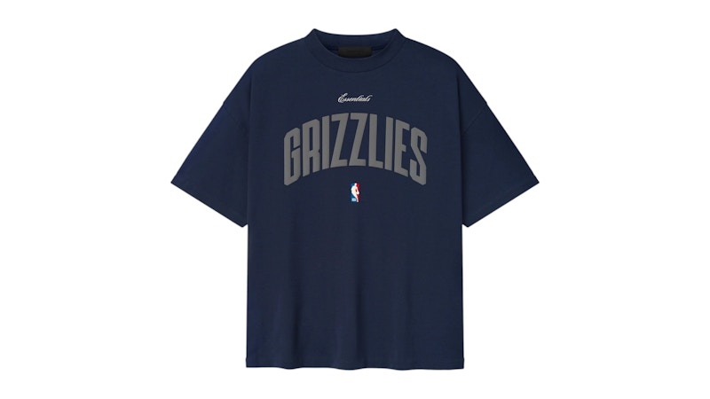Fear of God Essentials Memphis Grizzlies 90s Fit Tee Midnight Navy Men ...