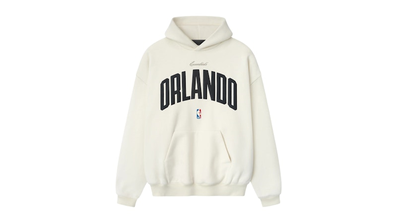 Fear of God Essentials Orlando Magic 90s Hoodie Cream White Men's ...