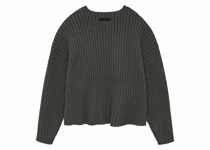 Fear of God Essentials Raw Neck Sweater Ink Men's - FW23 - US