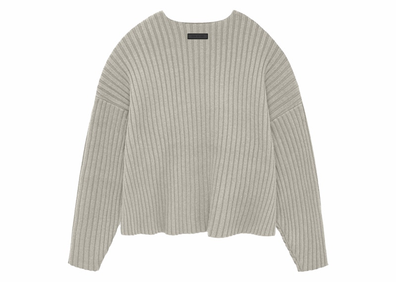 Fear of God Essentials Raw Neck Sweater Seal Men's - SS24 - US