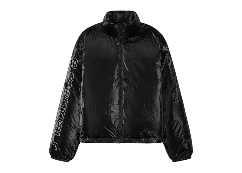 Fear of God Essentials Ripstop Nylon Puffer Jacket Metallic Black Men's ...