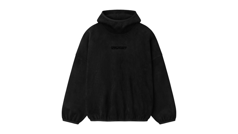 Fear of God Essentials Suede Fleece Modern Hoodie Vintage Black Men's ...