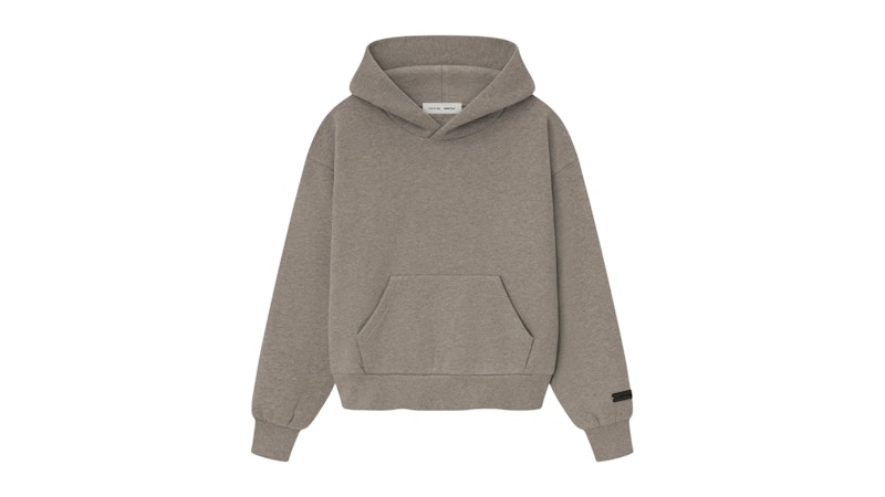 Fear of God Essentials Womens Classic Fleece Hoodie Homestead Heather ...
