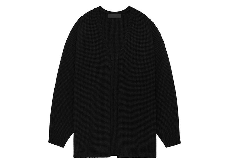 Fear of God Essentials Womens Knit Long Cardigan Black - FW24 - US