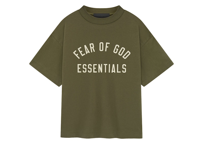 Fear of God Essentials Womens Tri-Blend Crewneck Tee Military - FW24 - US