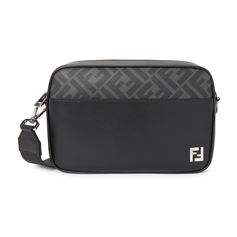 Fendi FF Camera Bag Black in Leather - US