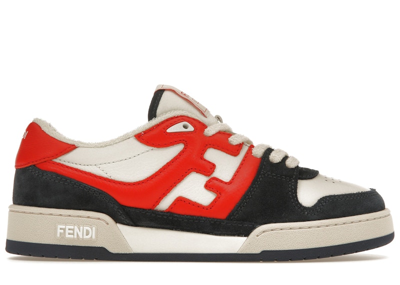 Fendi FF Embroidery Blue Red Men's - 7E1493AI1N - US
