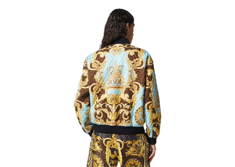 Fendi Fendace Baroque Quilted Jacket Gold Men's - SS22 - US