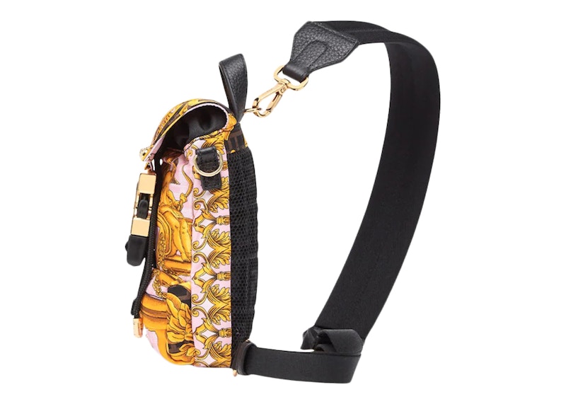 Fendi Fendace Fendiness Mini Backpack Multicolor in Polyamide/Polyester ...