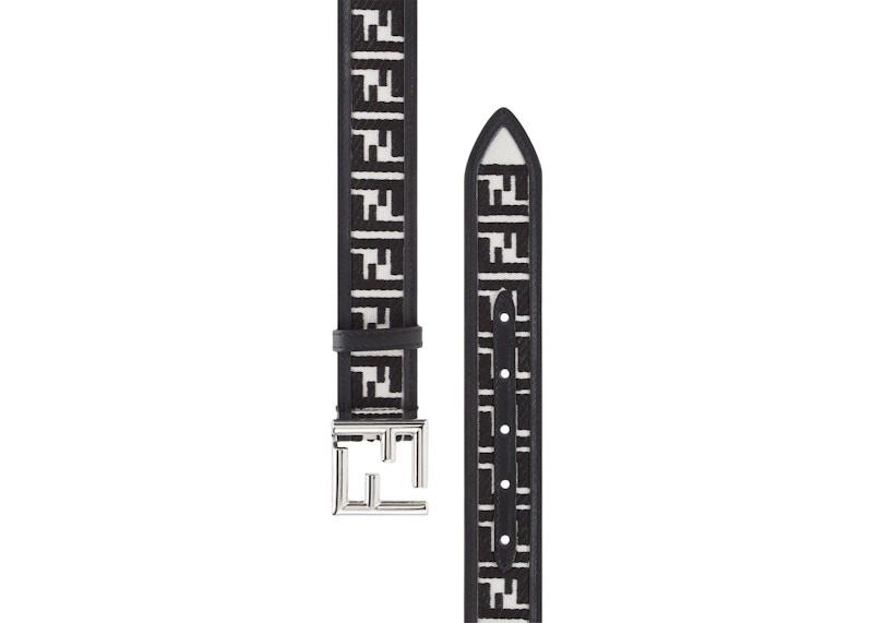 Fendi by Marc Jacobs FF Belt Black And White Canvas Belt With FF ...