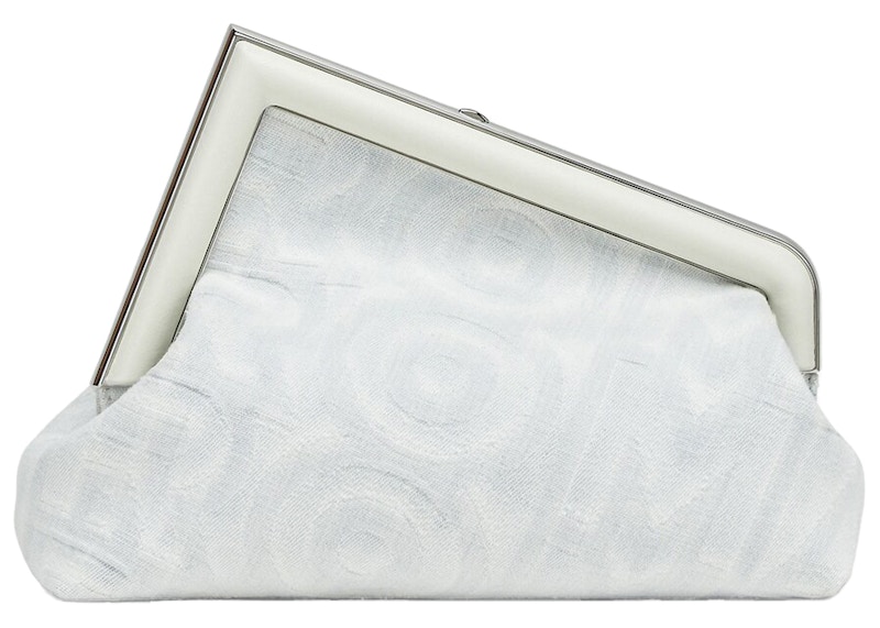 Fendi by Marc Jacobs Fendi First Midi White Denim Bag in Denim with ...