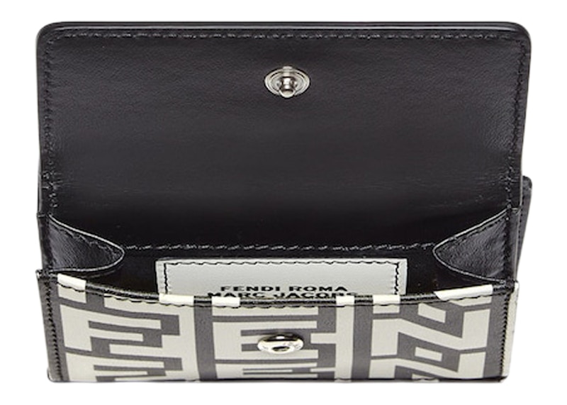 Fendi by Marc Jacobs Fendi Roma Micro Trifold Two-Tone Nappa Leather ...