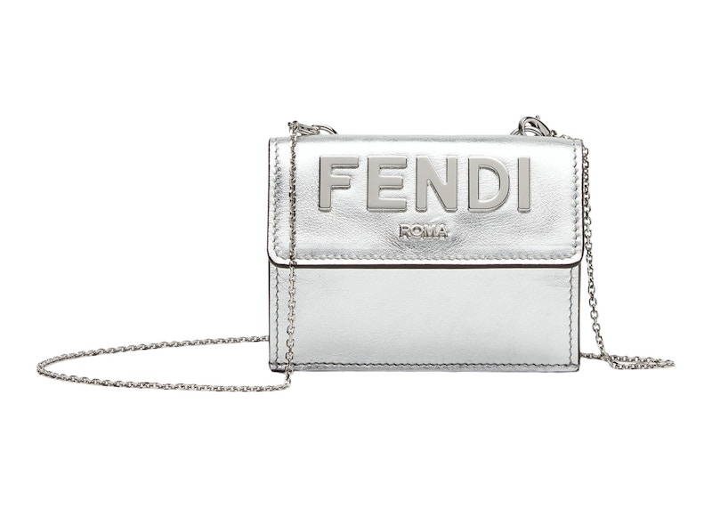 Fendi by Marc Jacobs Fendi Roma Wallet Silver-Colored Leather Wallet in ...