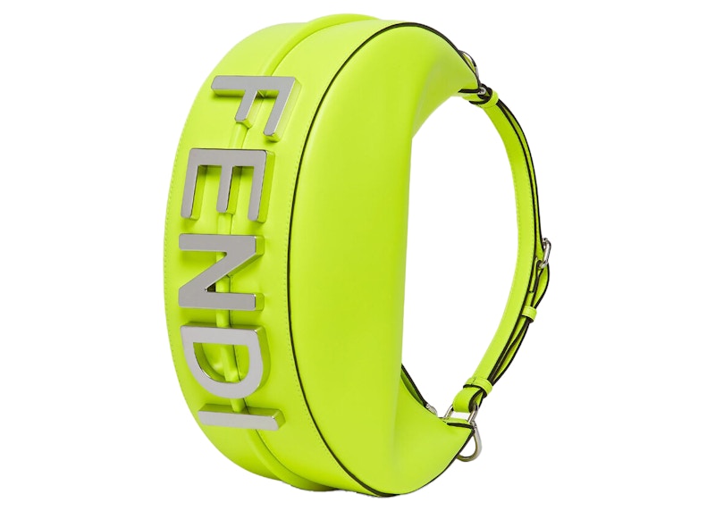 Fendi by Marc Jacobs Fendigraphy Small Neon Yellow Leather Bag in ...