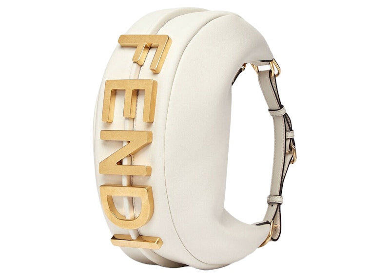 Fendi by Marc Jacobs Fendigraphy Small White Leather Bag in Leather ...