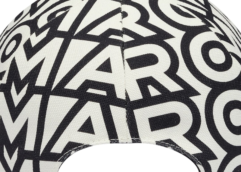 Fendi by Marc Jacobs Hat Two-Tone Canvas Baseball Cap with Semi-Stiff ...