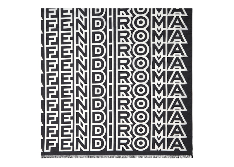 Fendi by Marc Jacobs Maxi Stole Black Silk Stole - SS23 - US