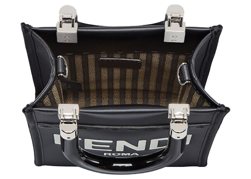 Fendi by Marc Jacobs Mini Sunshine Shopper Black Leather with Hot ...
