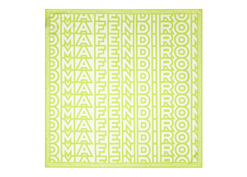 Fendi by Marc Jacobs Show Foulard Yellow Square Silk Foulard in Silk - GB