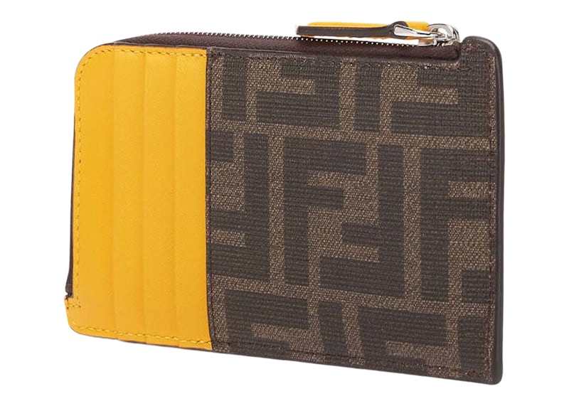 Fendi x FRGMT x Pokemon FF Fabric Card Holder Card Case Brown in ...