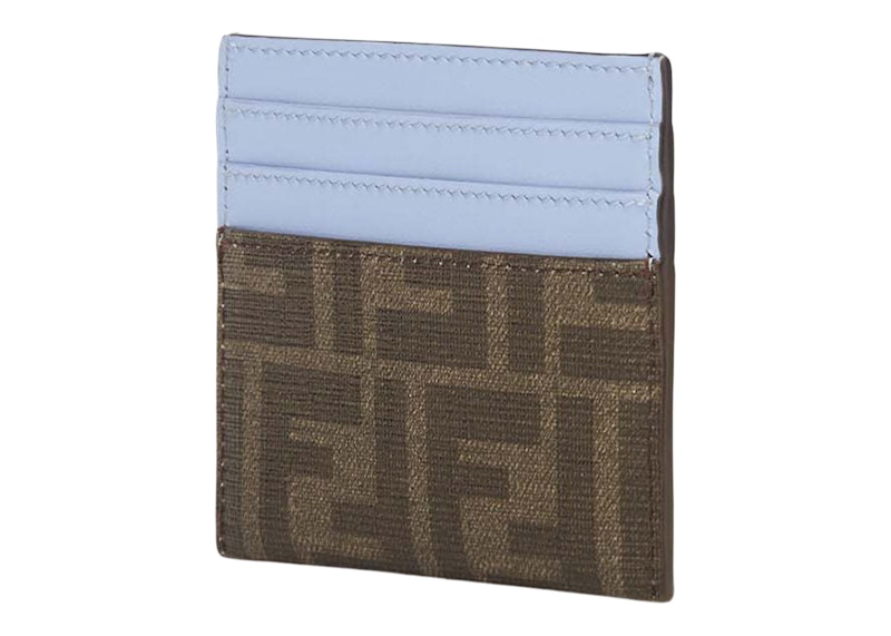 Fendi x FRGMT x Pokemon FF Fabric Flat Card Holder Card Case Brown in ...