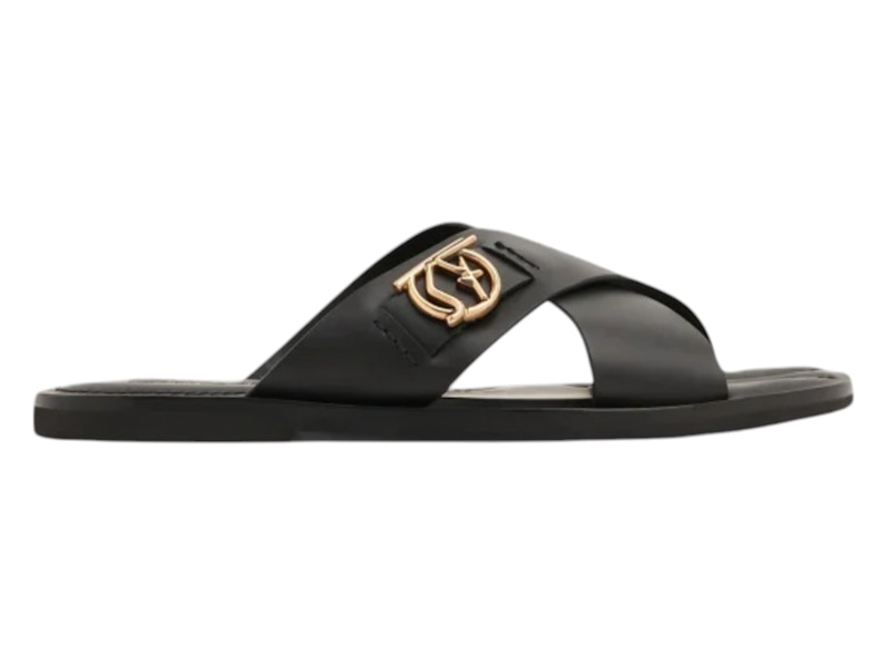 Ferragamo Logan Sandals Black Men's - 20811756070 - US