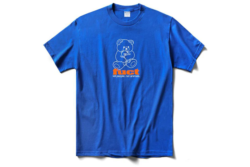 Fuct Kill People Not Animals Tee Blue Men's - SS19 - US Fuct Kill People Not Animals Tee Blue Men's - SS19 - US