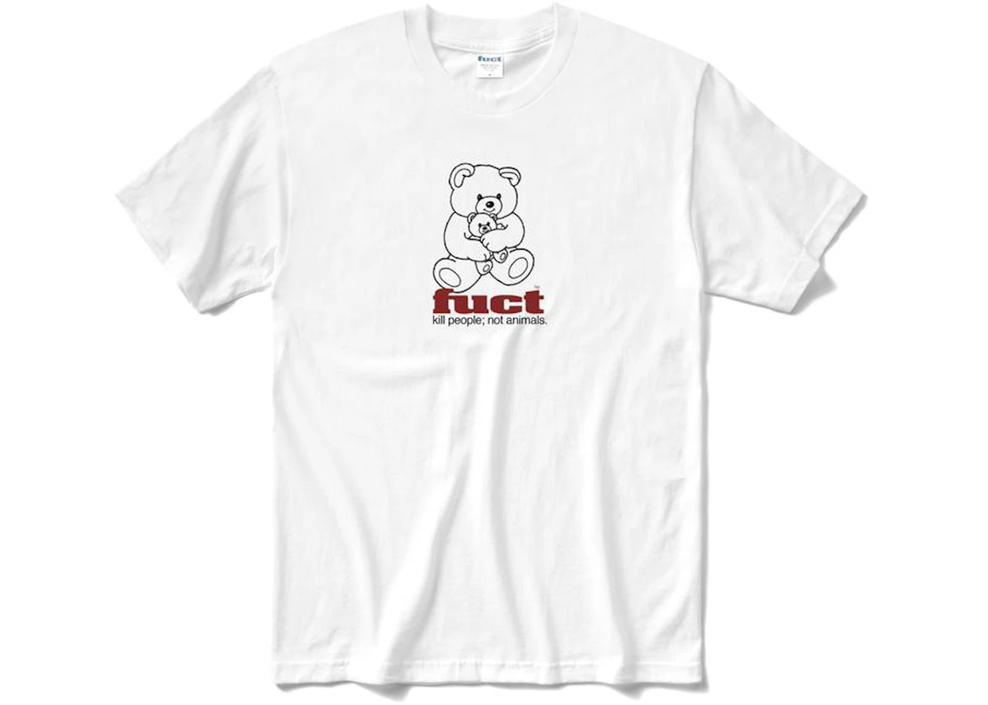 Fuct Kill People Not Animals Tee White Men's - SS19 - US Fuct Kill People Not Animals Tee White Men's - SS19 - US