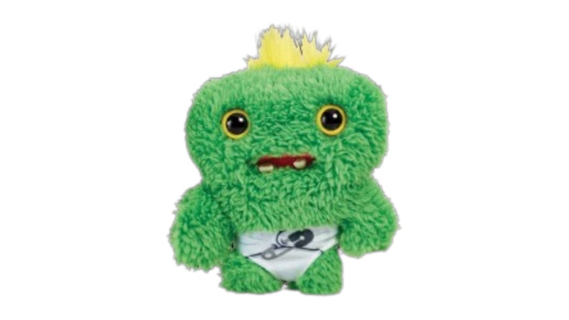 Fuggler Baby Fugg Squidge Green Fuzzy Plush - TW