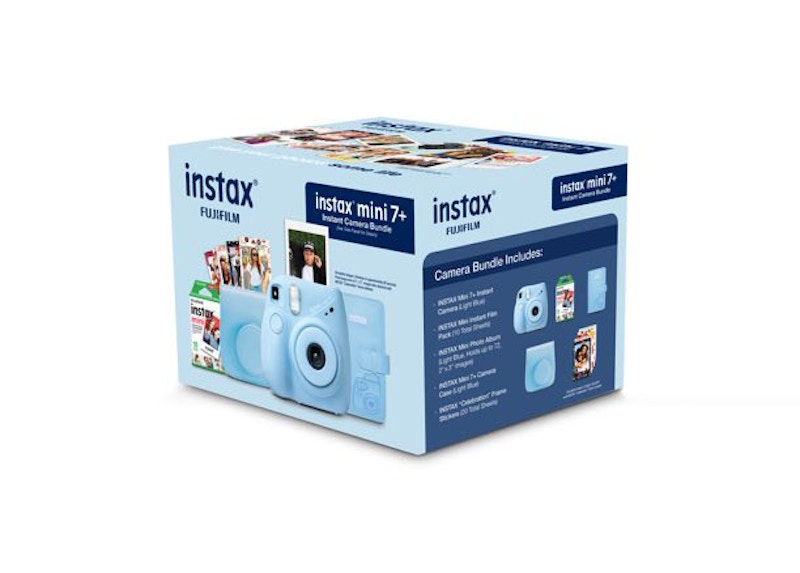 Fujifilm Instax Mini 7+ Camera Bundle Light Blue - US