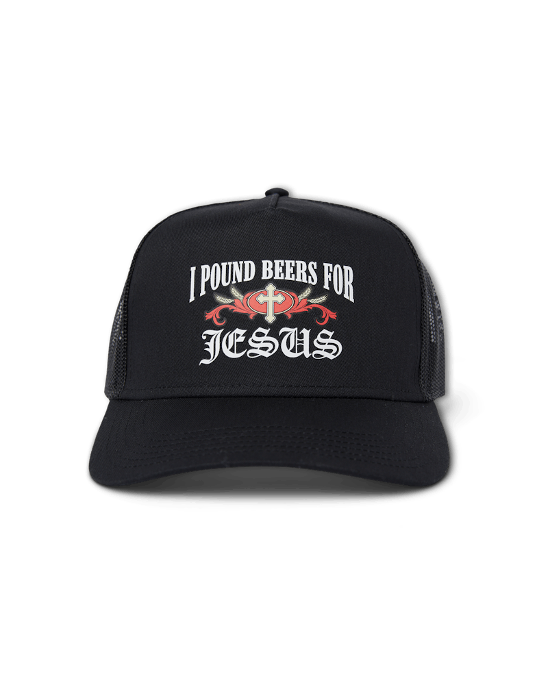 Full Send Beers For Jesus Trucker Hat Black - FW21 - JP