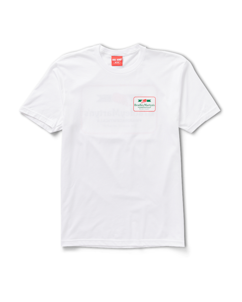 Full Send Bradley's Pharmaceuticals T-shirt White Men's - FW21 - US