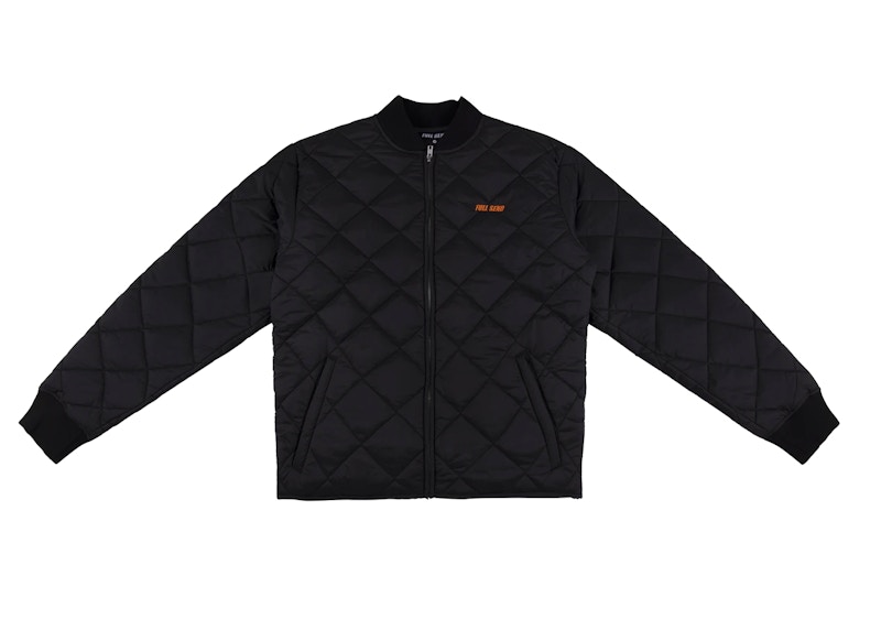 Full Send Camo Logo Quilted Jacket Black Men's - SS21 - US