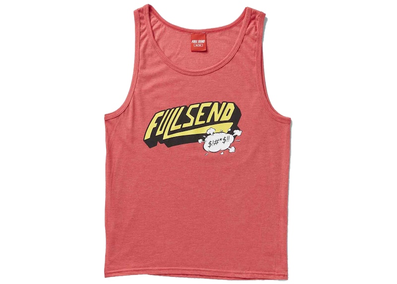 Full Send Comic Tank Red Heather Men's - SS21 - GB
