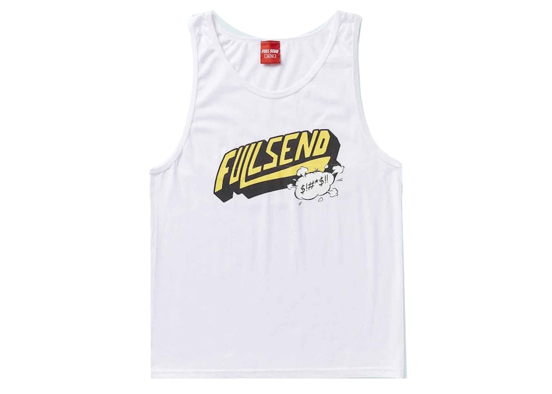 Full Send Comic Tank White Men's - SS21 - GB