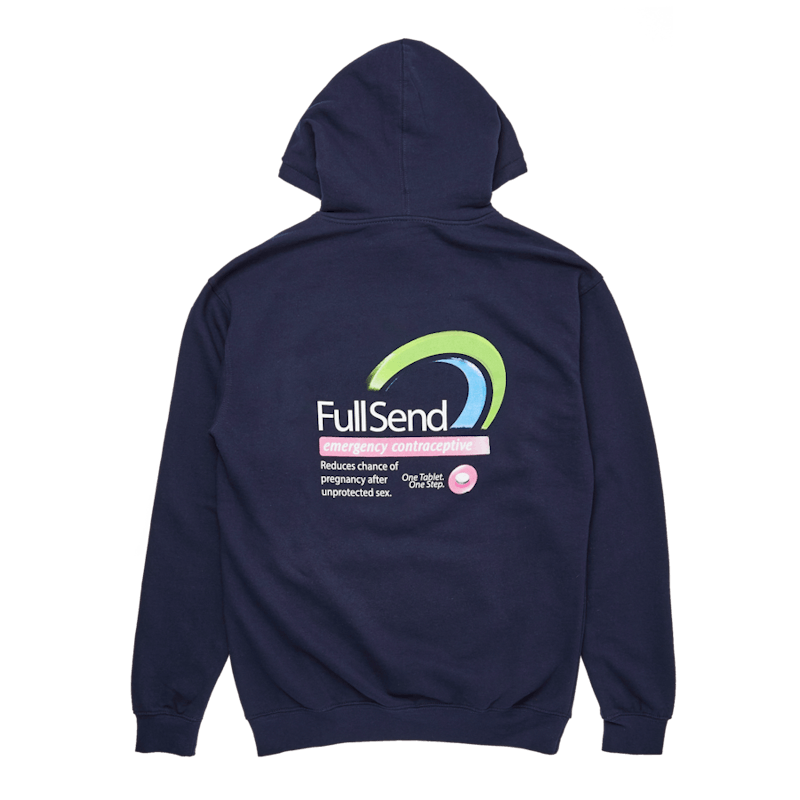 Full Send Contraceptive Hoodie Navy Men's - FW20 - GB