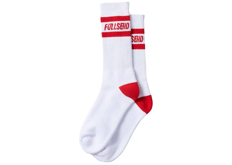 Full Send FS Socks White - US
