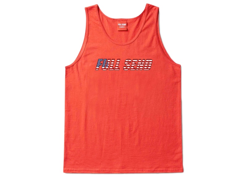 Full Send Fourth of July Tank Red Men's - SS21 - US