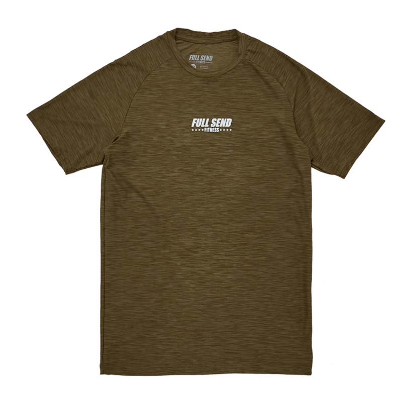 Full Send Full Send Fitness Compression Tee Olive - FW20 Men's - US
