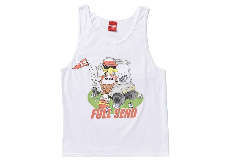Full Send Happy Duck Tank White Men's - SS21 - US