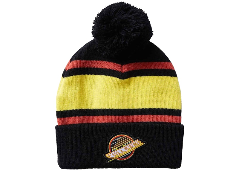 Full Send Hockey Pom Beanie Black Men's - US