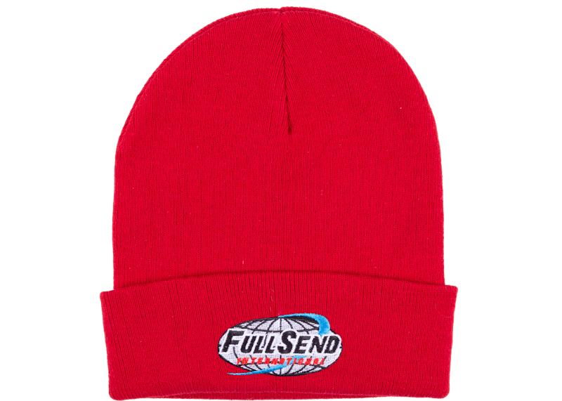 Full Send International Beanie Red Men's - SS21 - US