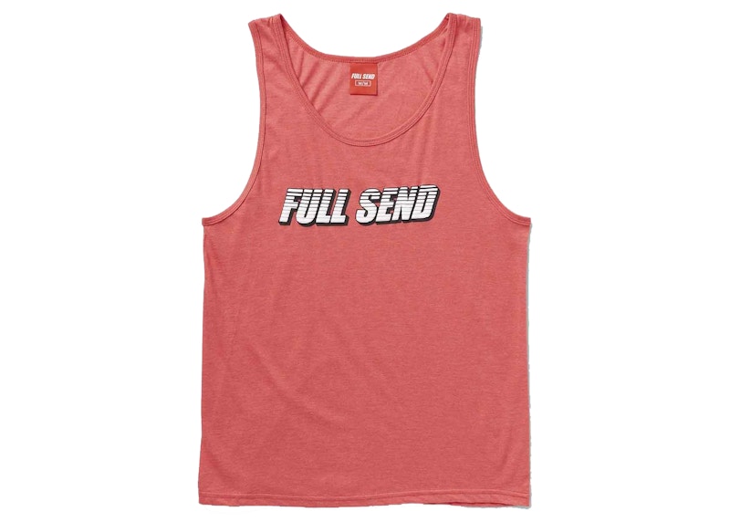 Full Send Lines Tank Red Heather Men's - SS21 - US
