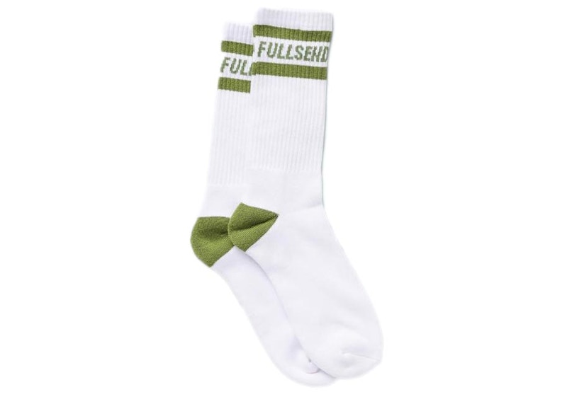 Full Send Logo Socks White/Green - SS21