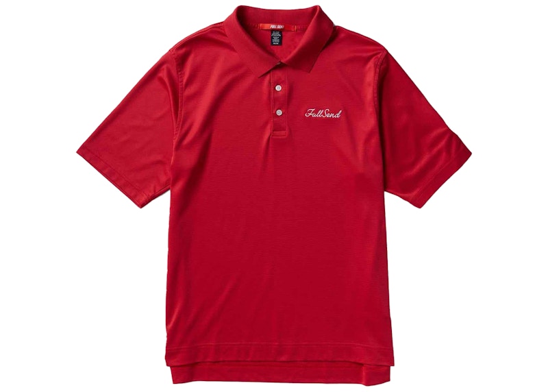 Full Send Masters Golf Polo Red Men's - GB