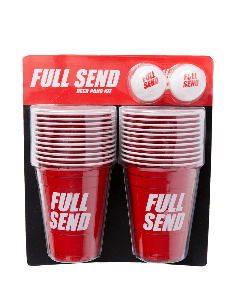 Full Send Nelk Boys Beer Pong Kit Red - FW21 - ES
