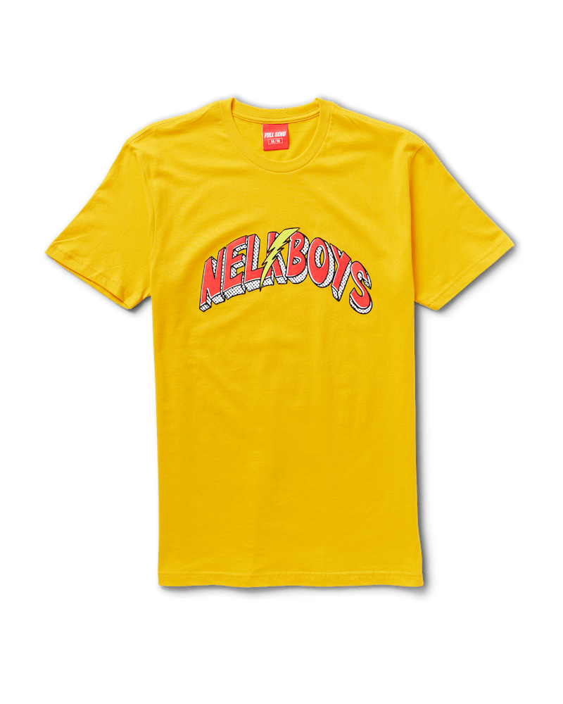 Full Send Nelk Boys Bolt T-shirt Gold - FW21 Men's - GB
