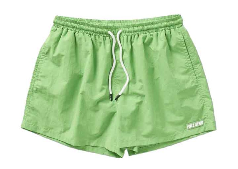 Full Send Neon Swim Trunks Green Men's - SS21 - US