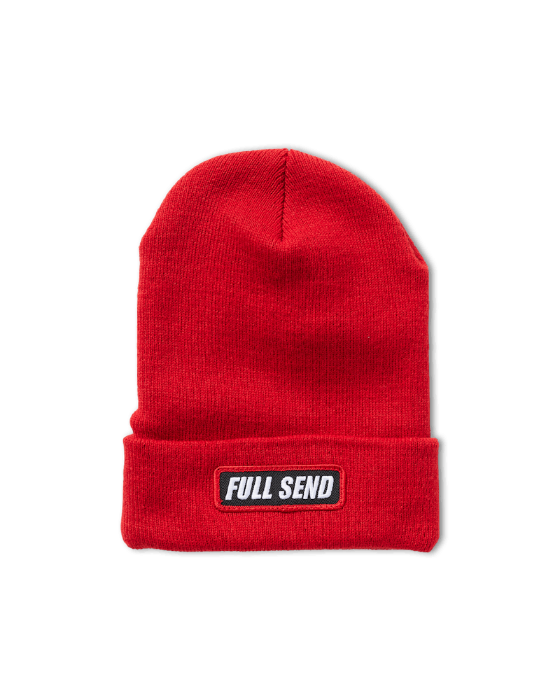 Full Send Patch Beanie Red - FW21 - US