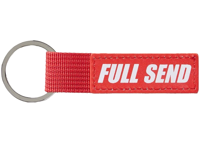 Full Send Polyester Keychain Red - US